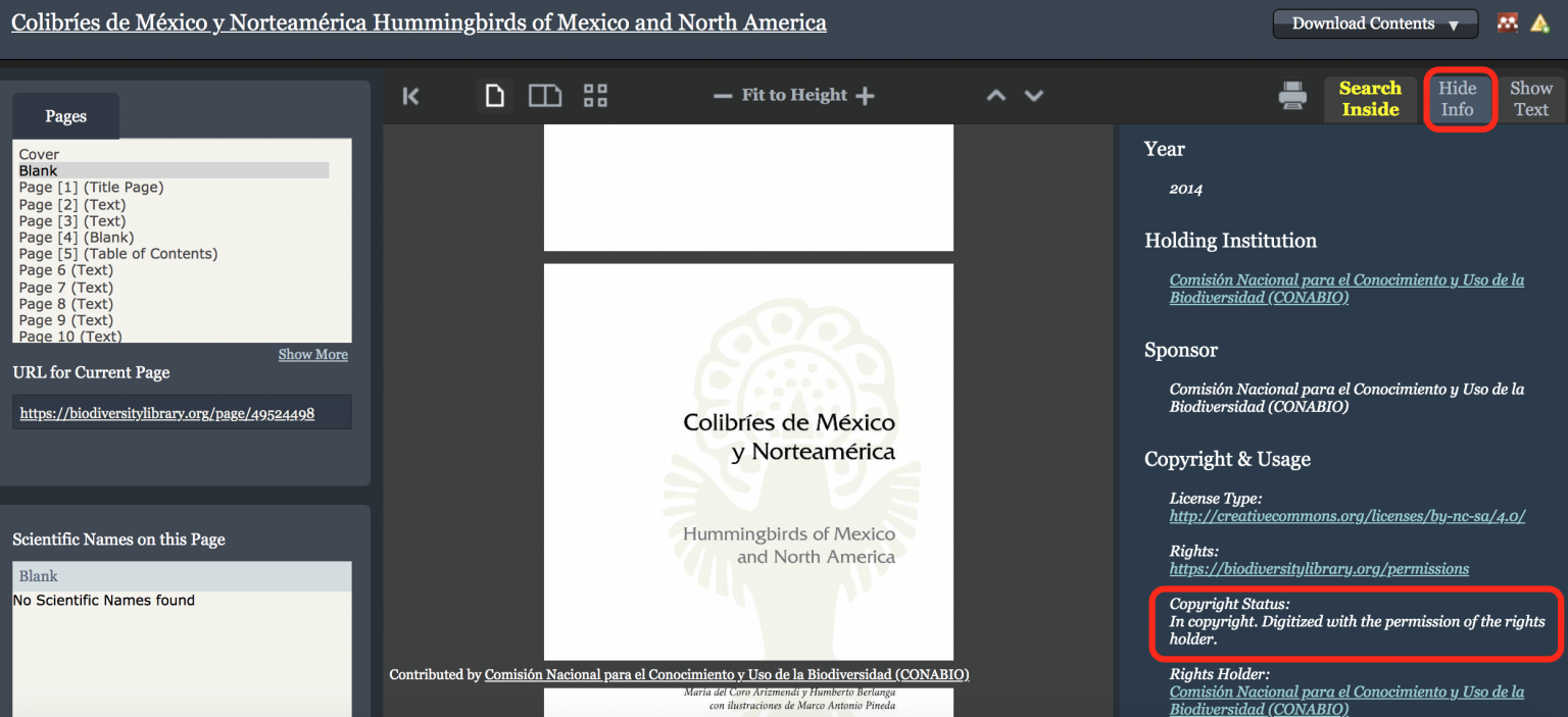 Copyright and Reuse – About BHL